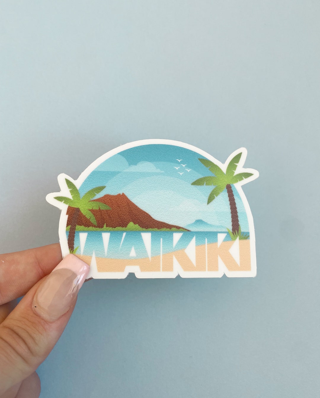 Waikiki, Hawaii Sticker - Etsy