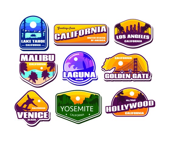 California Sticker Pack - Etsy