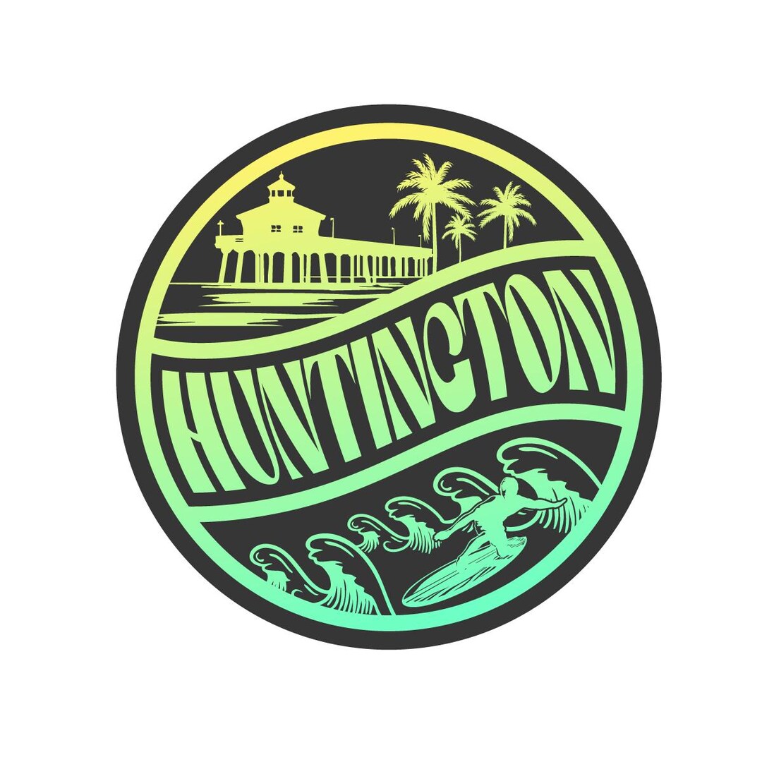 Huntington Beach California Sticker - Etsy