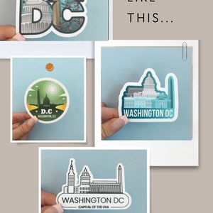 Washington DC Sticker - Etsy