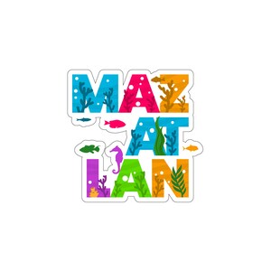 Mazatlan Outline Sticker - Etsy