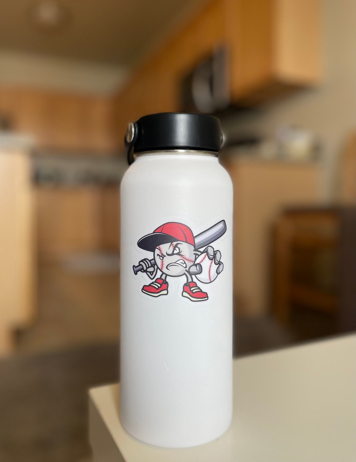 Baseball Cartoon Sticker - Etsy