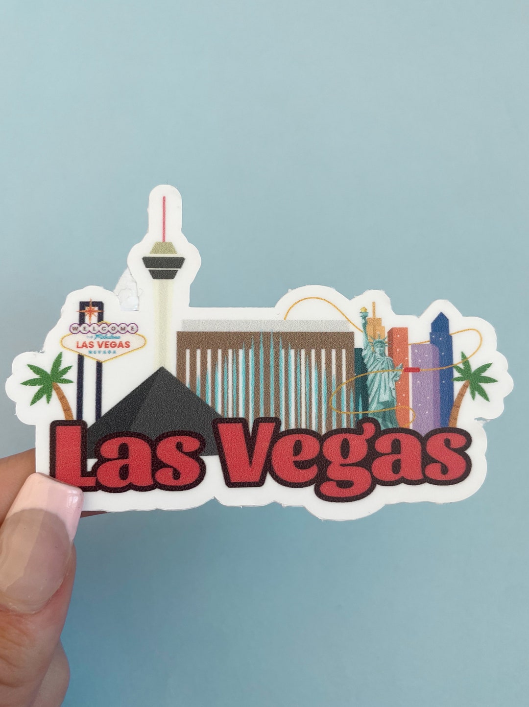 Las Vegas Skyline Sticker - Etsy