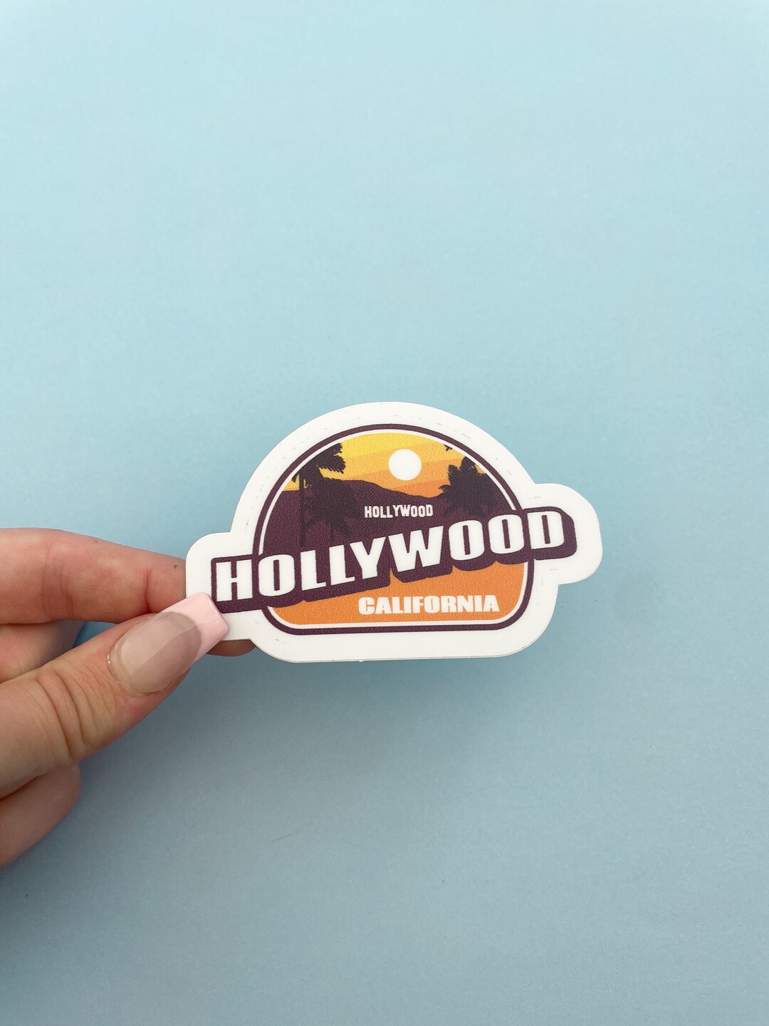 Hollywood California Sticker | Hollywood Stickers - Etsy
