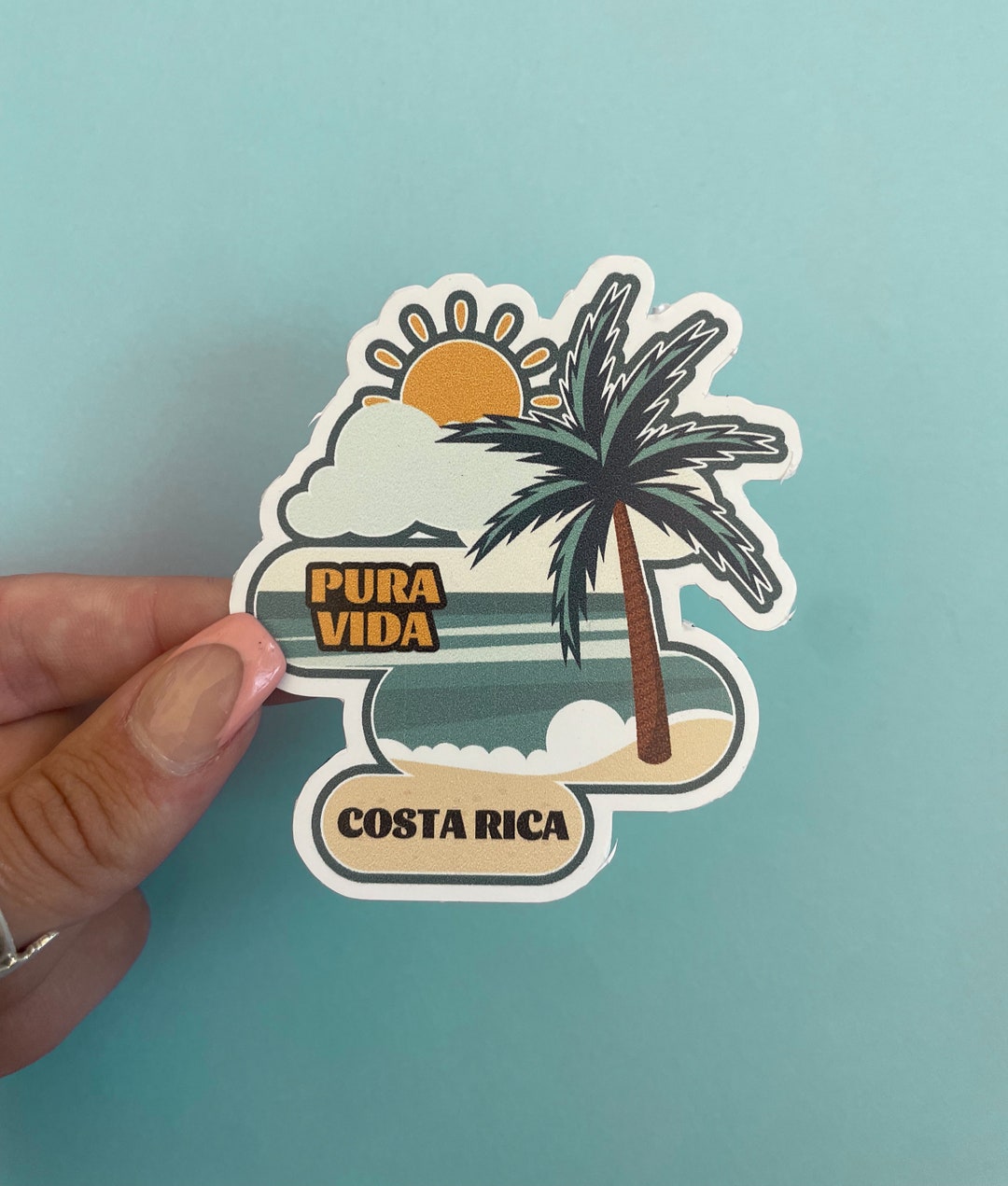 Costa Rica Vinyl Sticker - Etsy