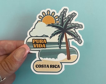Costa Rica Pura Vida Theme Sticker Pack Central America - Etsy