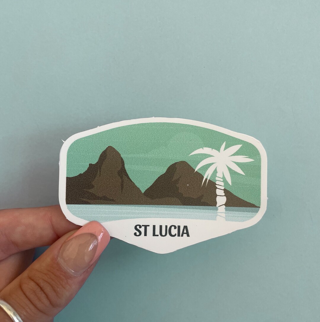St. Lucia Vinyl Sticker - Etsy