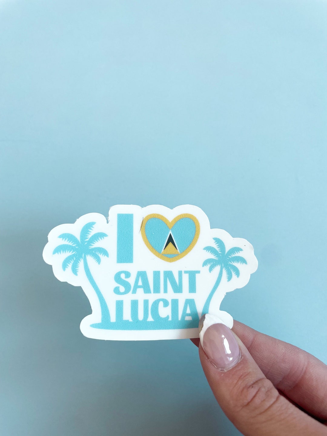 I Love St. Lucia Vinyl Sticker - Etsy