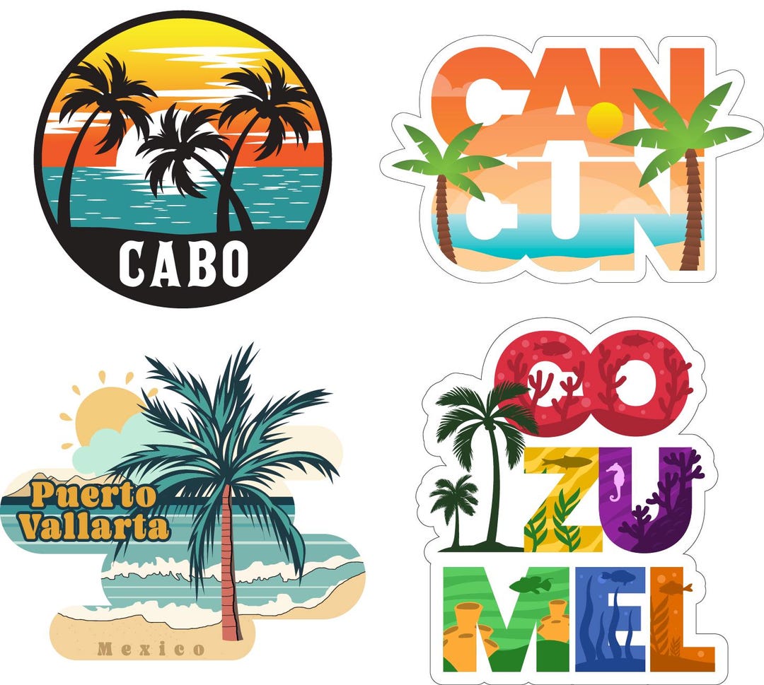 Mexico Sticker Pack (pack of 4) - Etsy