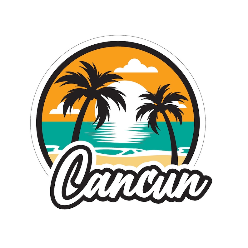 Cancun Mexico Sticker - Etsy