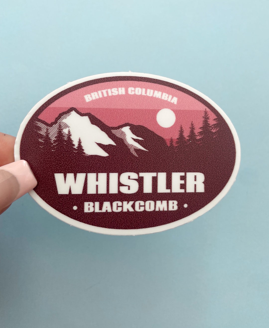 Whistler Ski Sticker - Etsy