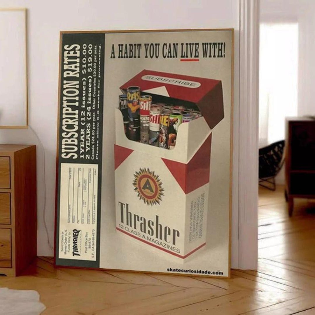 Thrasher Poster, Thrasher Vintage Poster - Etsy