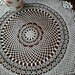 Grey and White Handmade Carnation Doily. 20ins Diameter - Etsy UK