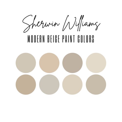 Canvas Tan by Sherwin Williams Interior Paint Color Palette - Etsy