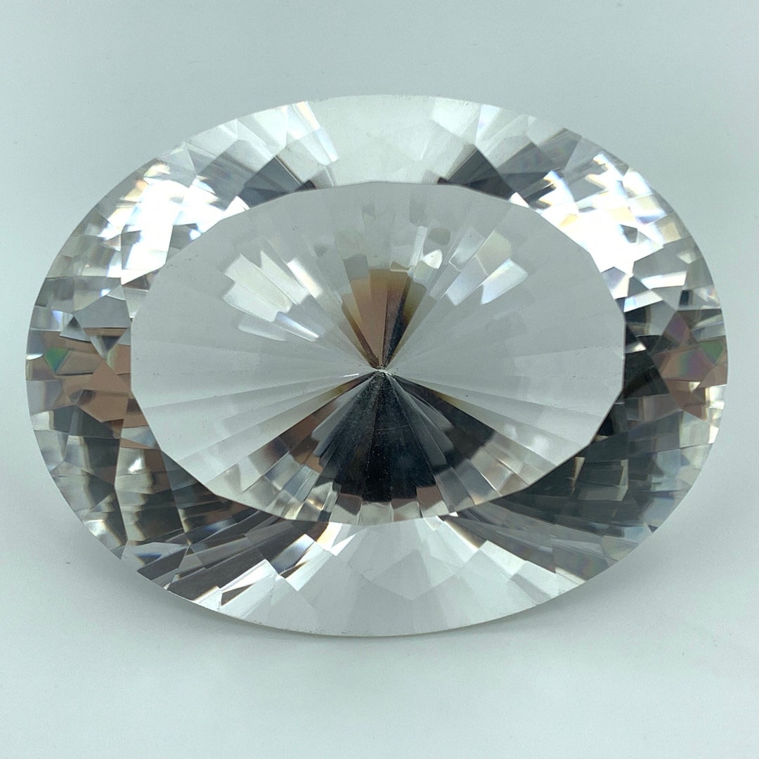 Natural Crystal Quartz Jumbo Size Oval Cut Natural Crystal Big Size ...