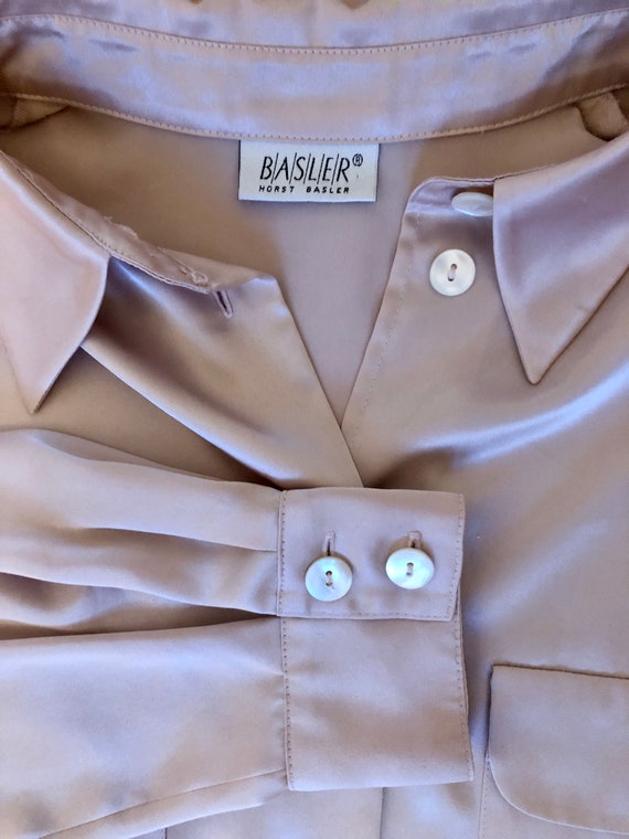 Satin blouse Basler pink vintage - Gem