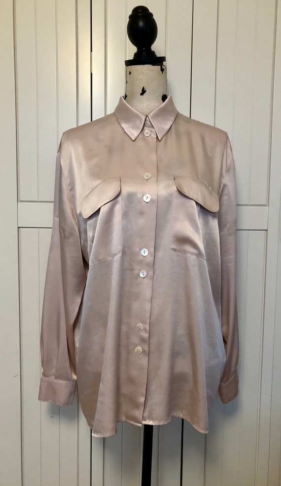 Satin blouse Basler pink vintage - Gem