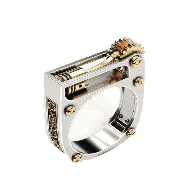 Mechanical Ring - Etsy