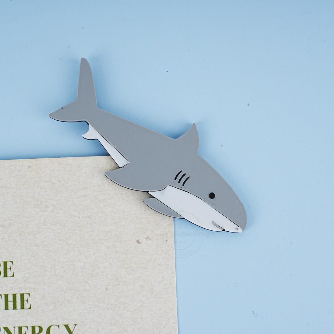 Novelty Shark Magnet, Unique 3D Printed Shark Refrigerator Magnet ...