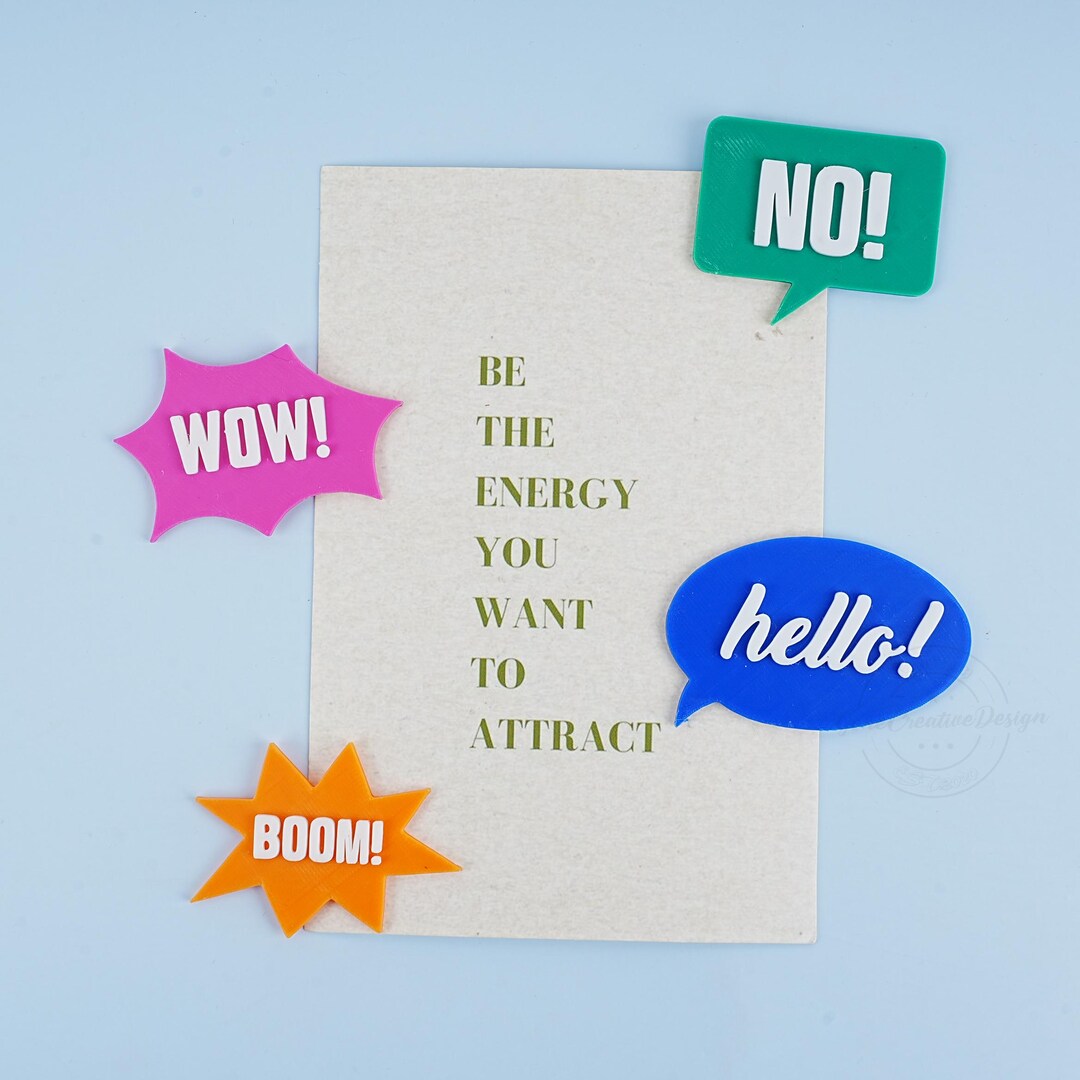 Custom Text Fridge Magnet, 3D Printed Text Refrigerator Magnet ...