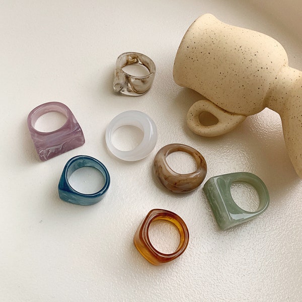 Acrylic Rings - Etsy