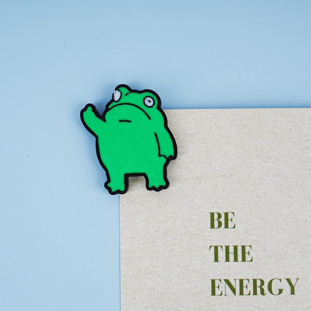 Funny Frog Magnet, Unique 3D Printed Frog Refrigerator Magnet, Novelty ...