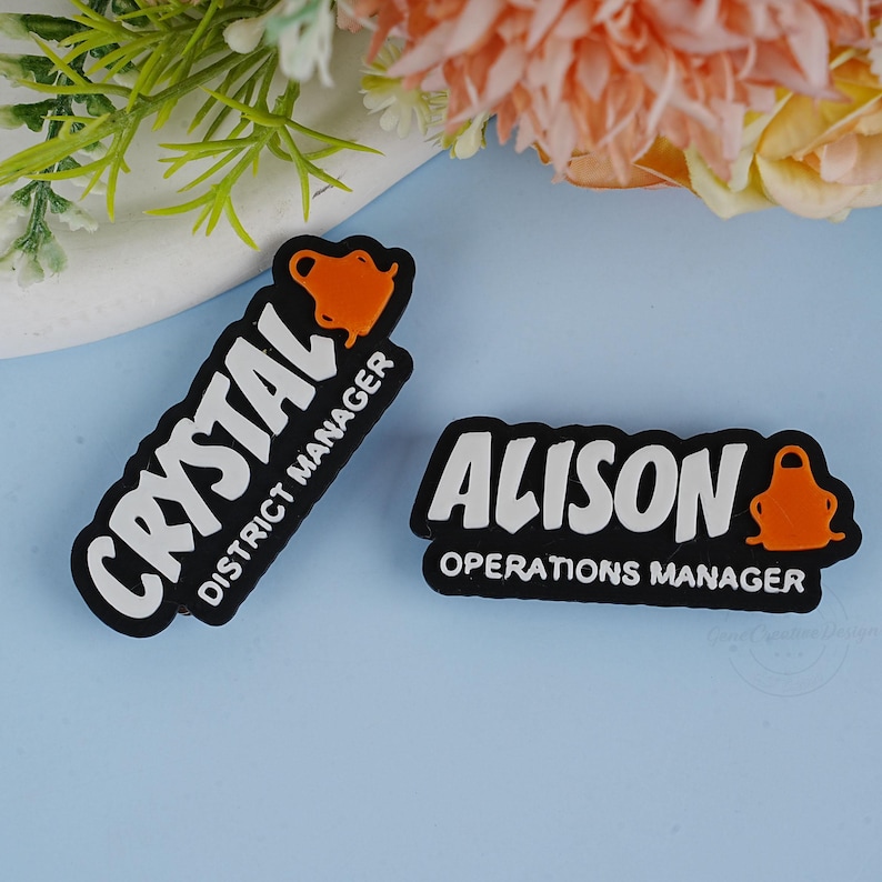 Magnetic Name Tags With Apron, Custom 3D Printed Name Tags, Employee ...