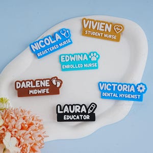 Magnetic Name Tags, Personalized Name Badge for Nurse Midwife ...