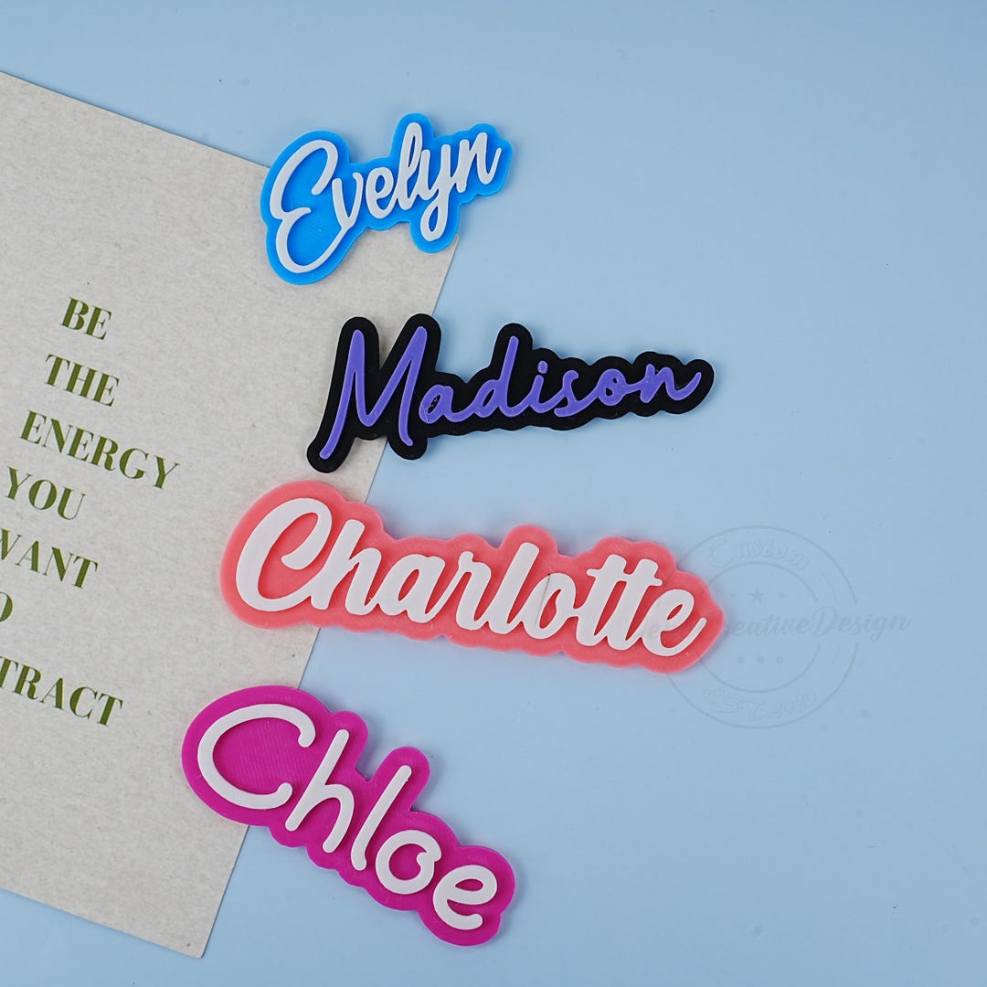 Custom Name Fridge Magnet, Personalized 3D Printed Name Refrigerator ...