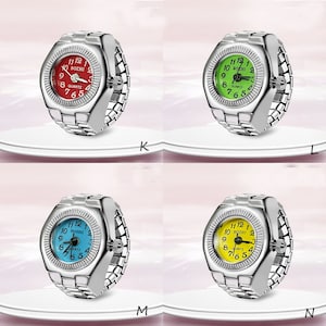 Vintage Watch Ring, Unique Mini Clock Ring, Adjustable Numeral Ring ...