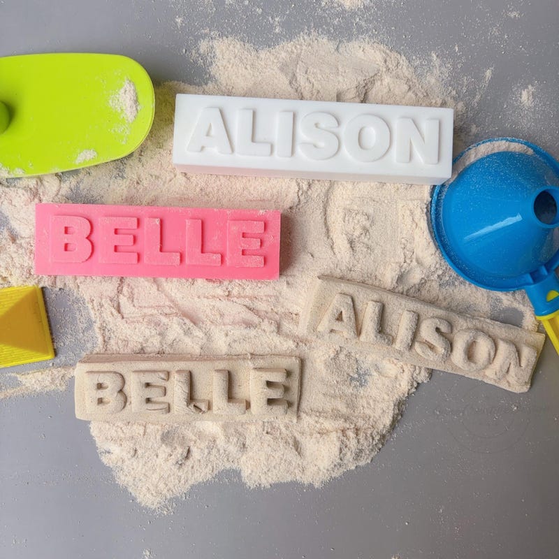 Personalized Name Sand Toy - Etsy UK
