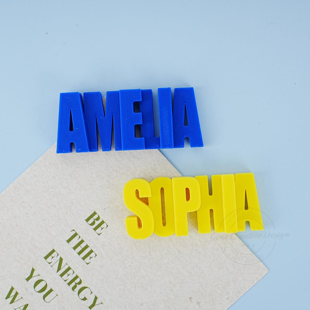 Personalized Name Fridge Magnet, Custom 3D Printed Name Refrigerator ...