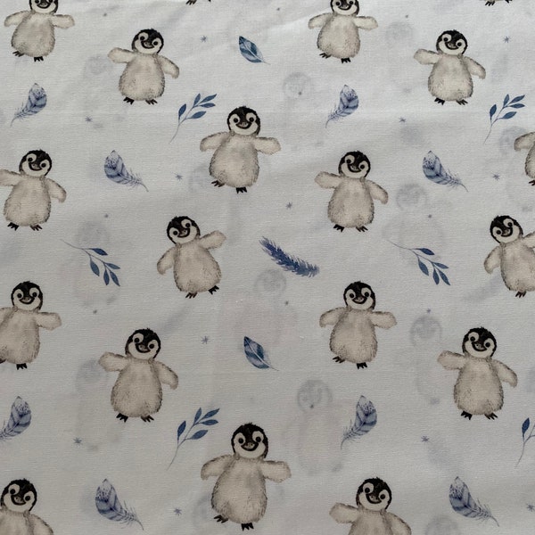Penguin Fabric - Etsy