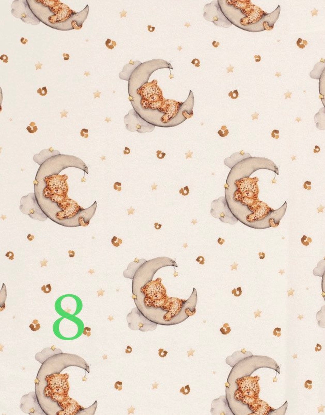 Jersey 16 Euros per Meter Fabric, Ecru Children's Fabric, Cotton Jersey ...