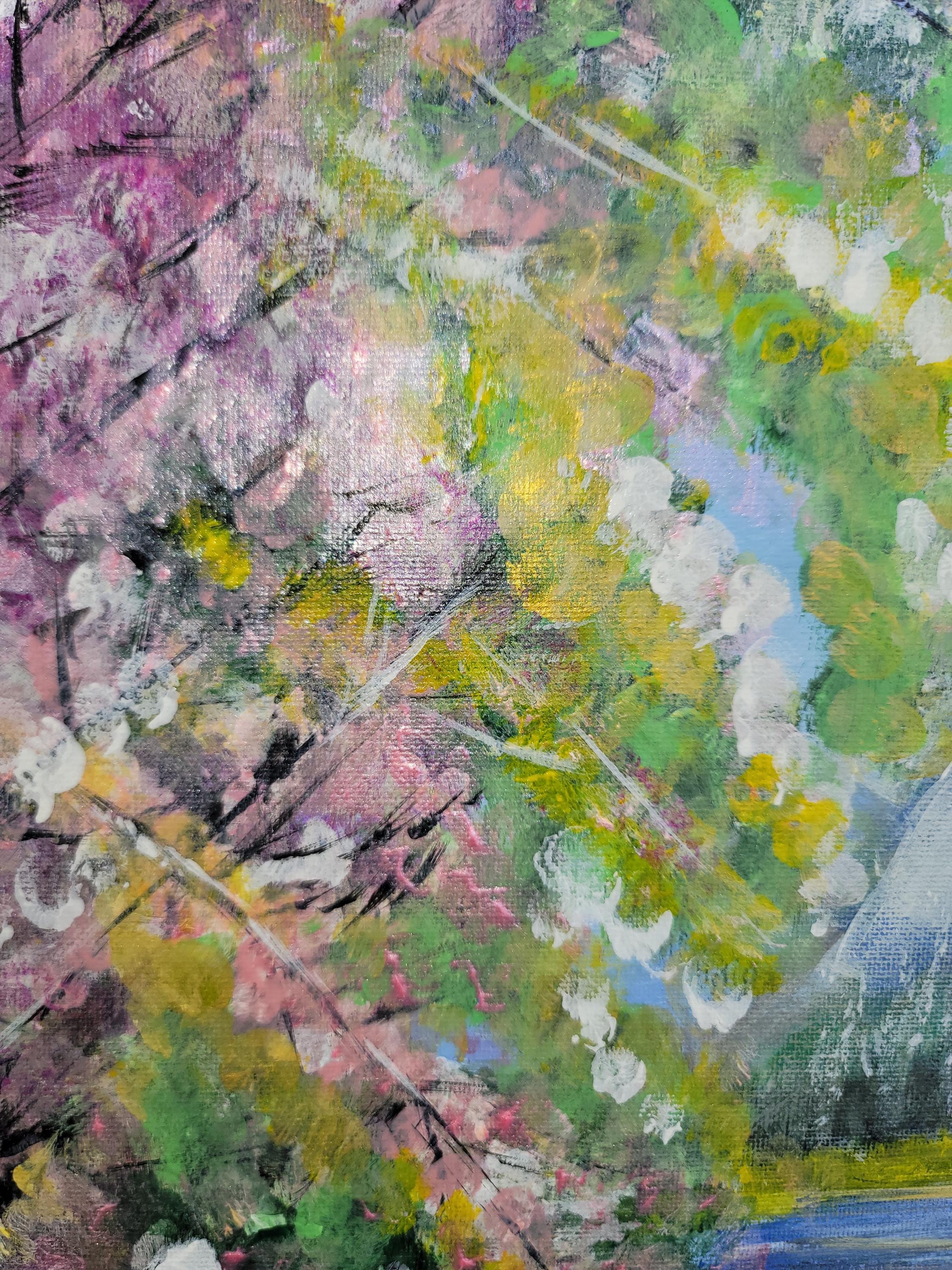 Spring Landscape Acrylic Painting 16x20 - Etsy