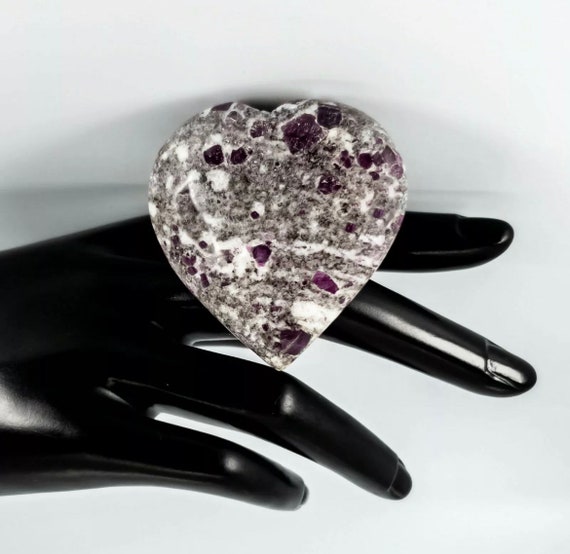 Spinal Matrix Aka Ruby in Matrix Puff Heart Gemstone Puffy - Etsy