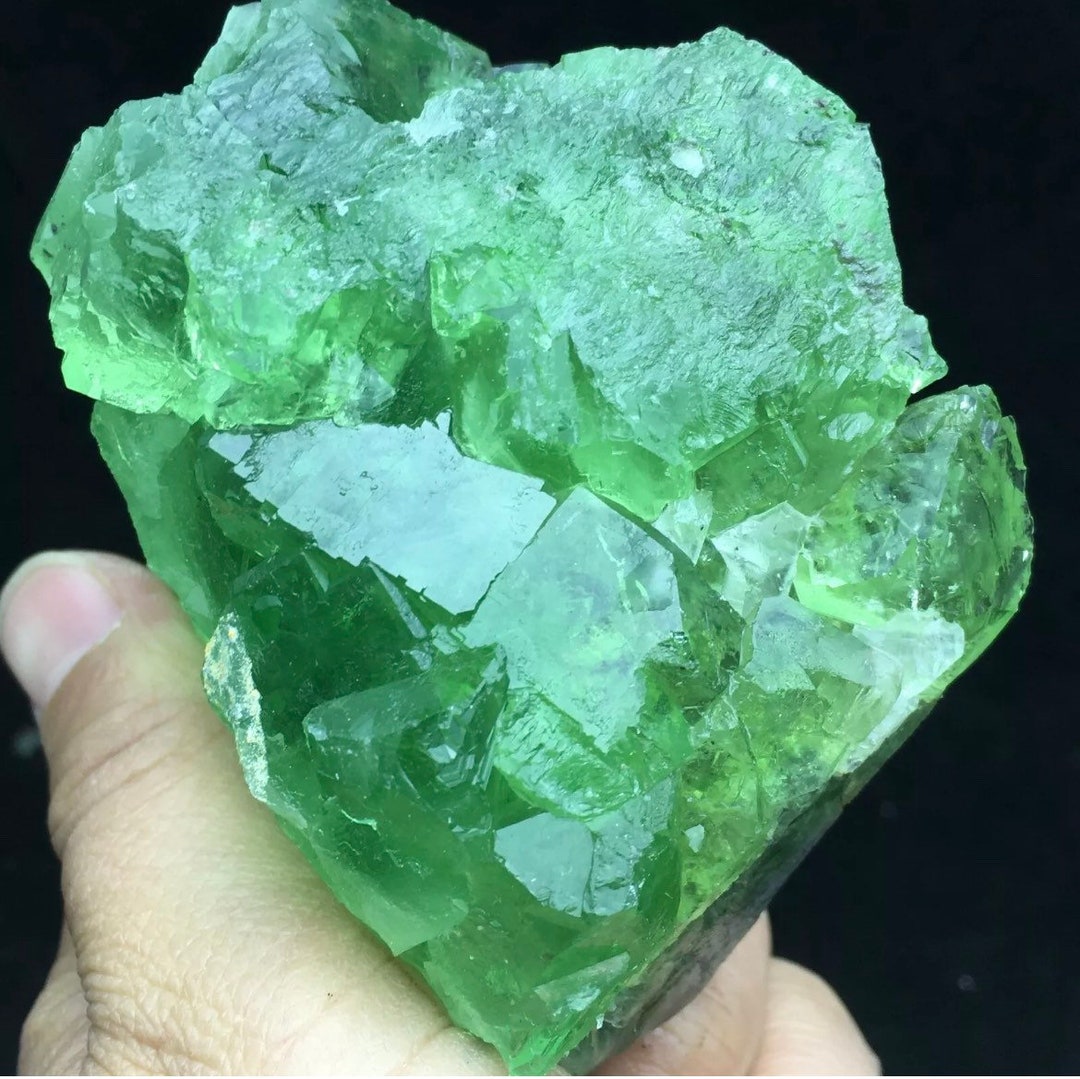 Translucent Blue/green Cubic Fluorite Cluster Mineral Specimen/china ...