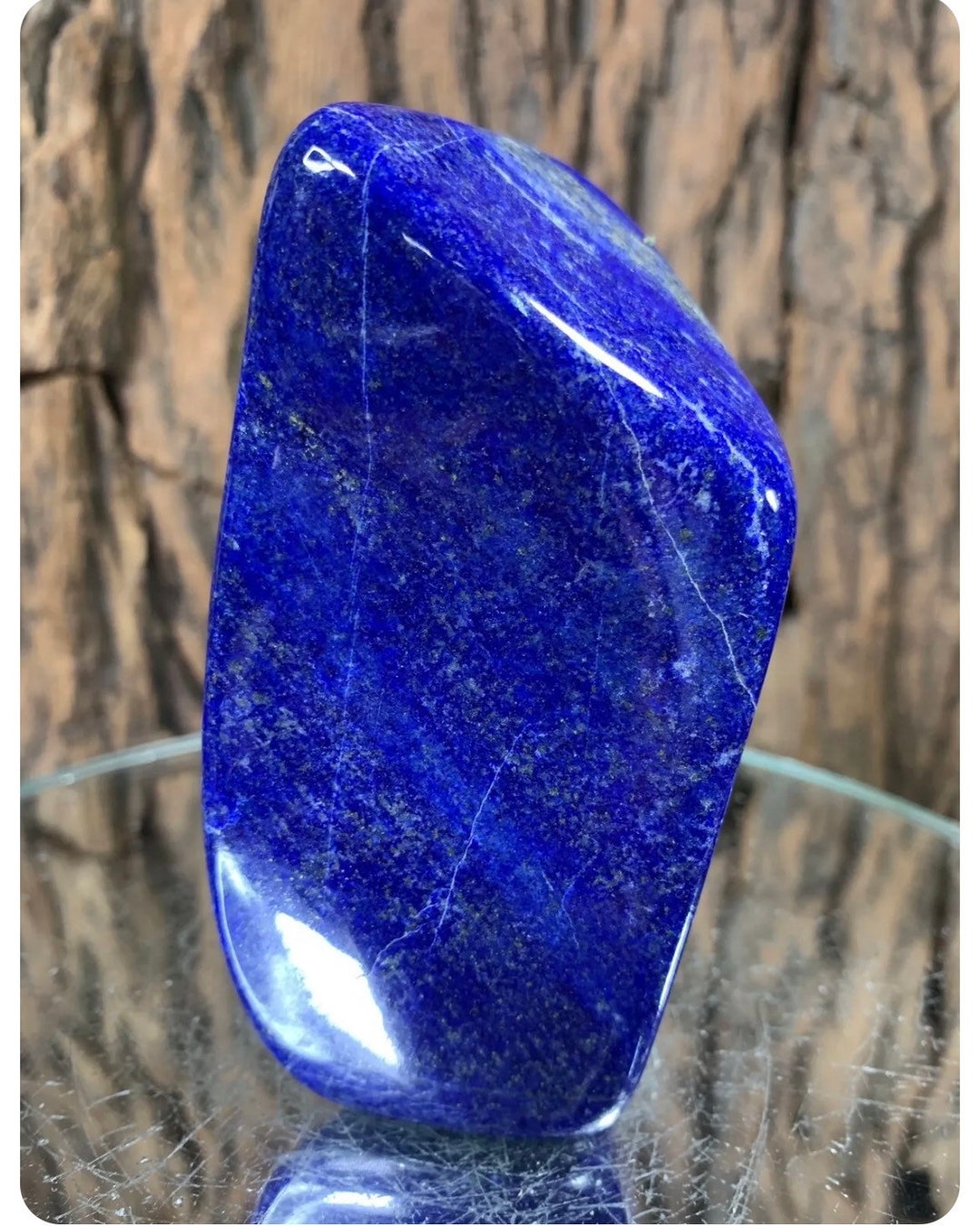 Natural Lapis Lazuli Slice Stone Blue Rock Crystal Reiki Healing ...