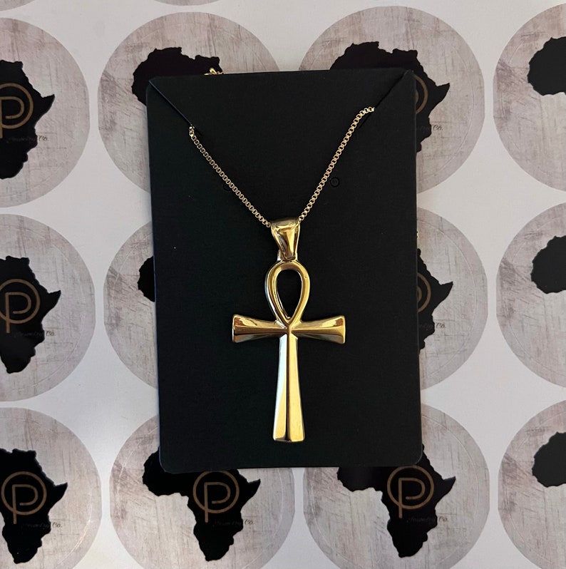 Ankh Necklace / GOLD PLATED /africa Necklace / Ankh Chain / Ankh ...