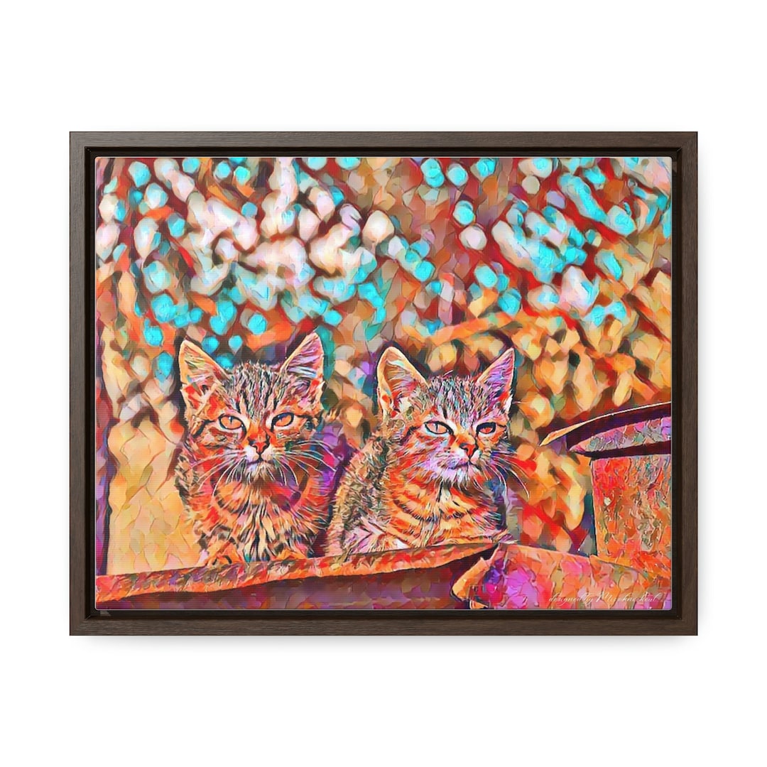 Kitty Kat Art by Miss Knockout - Etsy