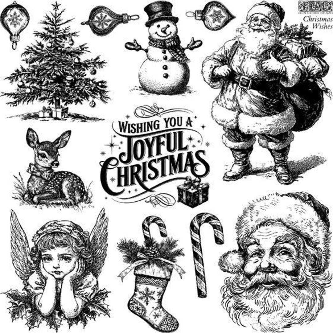 Christmas Wishes - Decor Stamp - Etsy