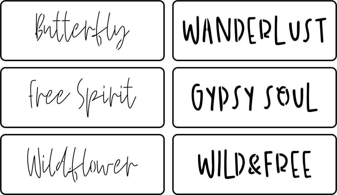 Outdoor Words Pack - Etsy
