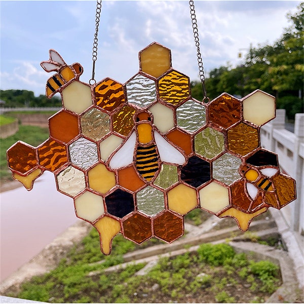 Stained Glass Bee - Etsy