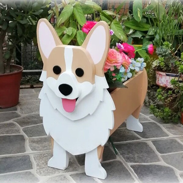 Corgi Planter - Etsy