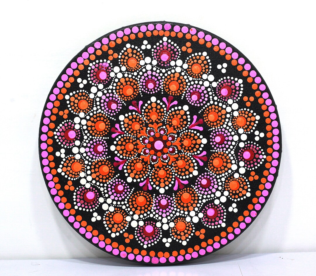 Mini Dot Mandala Painting - Etsy