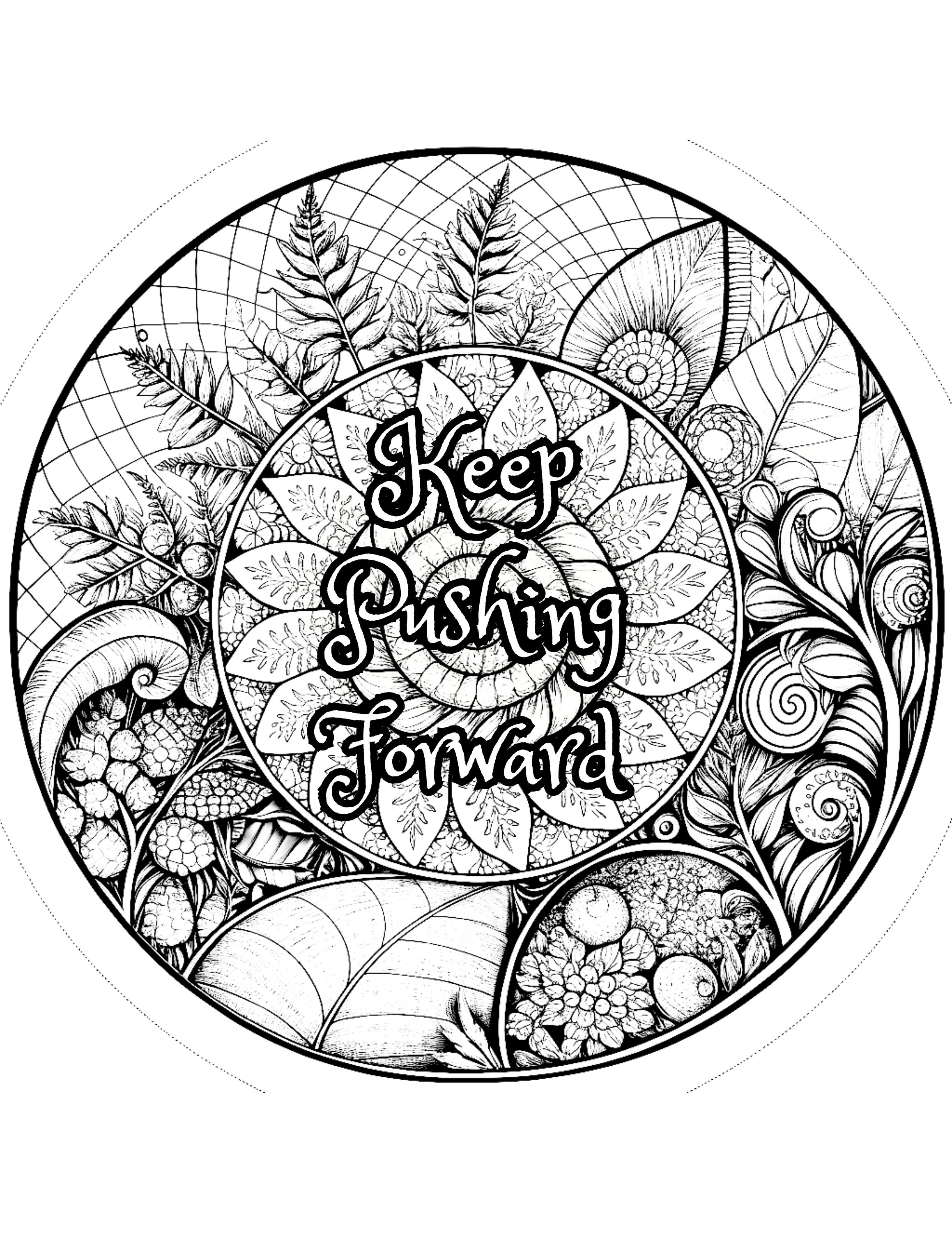 1 Coloring Sheet Keep Pushing Forward for Recovery, Mental Health ...
