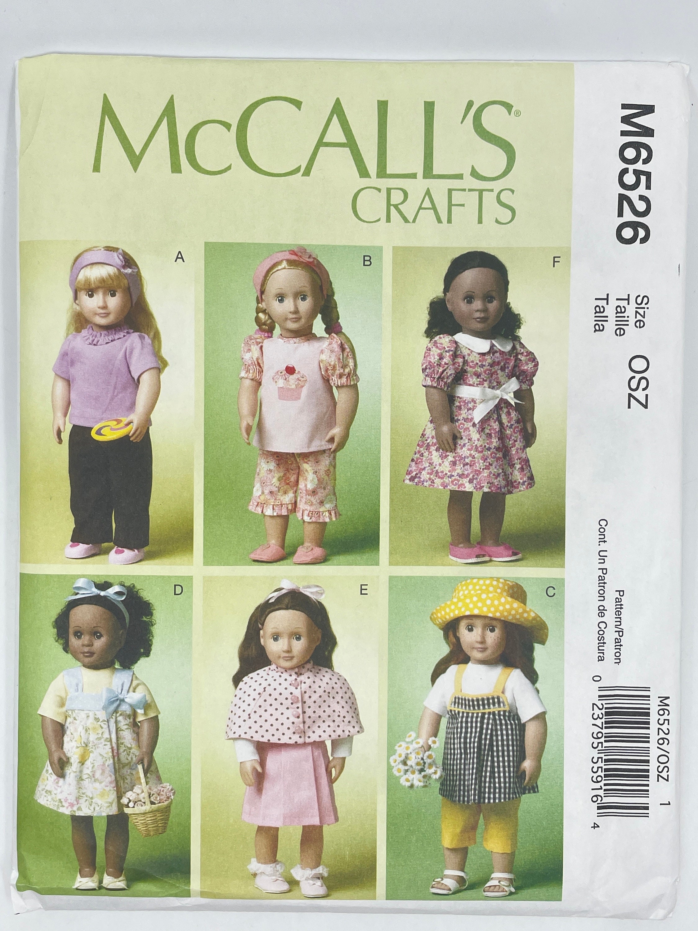 18 Doll Clothes Mccalls Crafts Pattern M6526 UNCUT - Etsy