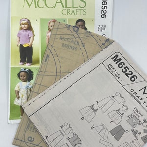 18 Doll Clothes Mccalls Crafts Pattern M6526 UNCUT - Etsy