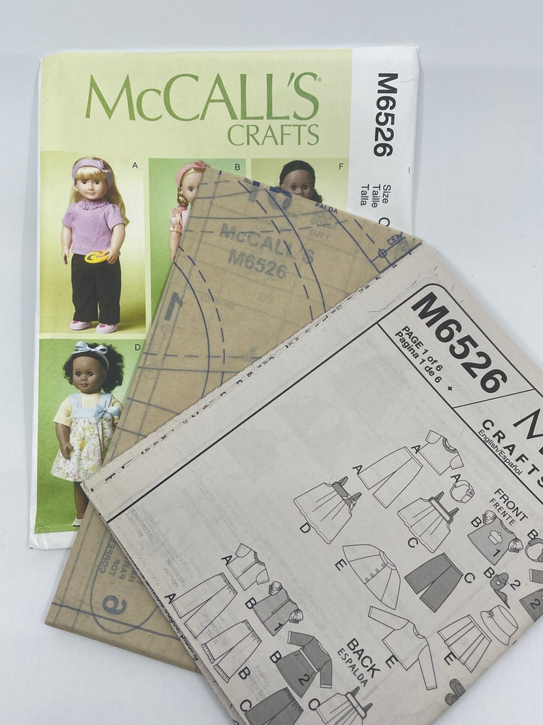 18 Doll Clothes Mccalls Crafts Pattern M6526 UNCUT - Etsy