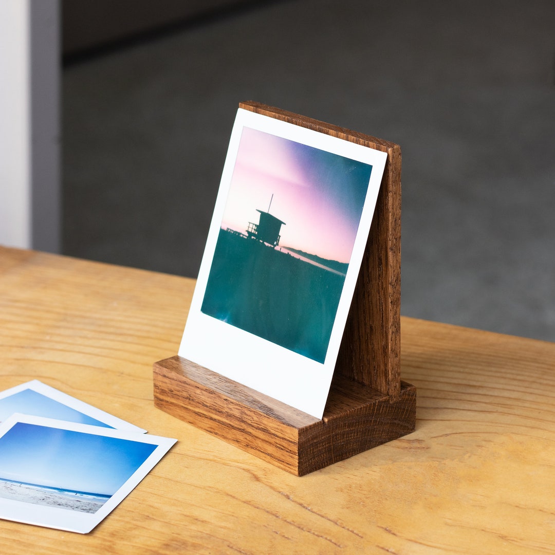 Polaroid Photo Display Stand | Wood Polaroid Frame for Desk | Polaroid ...